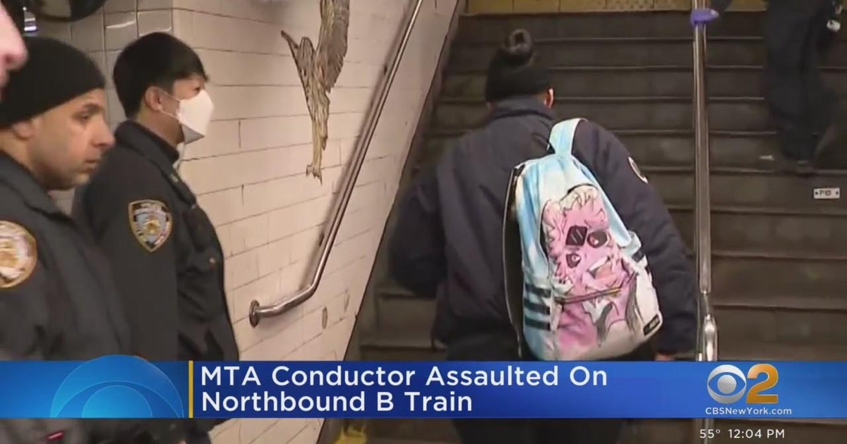 MTA conductor assaulted on board B train - CBS New York MTA conductor assaulted on board B train - CBS New York