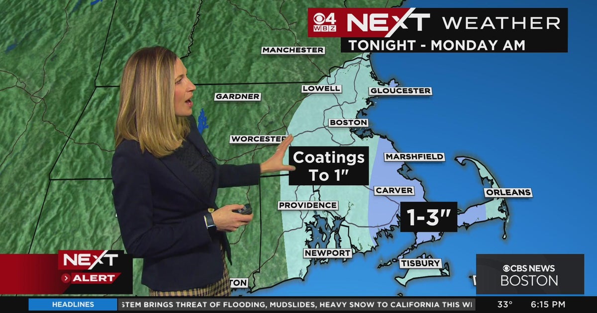 Next Weather: WBZ Evening Forecast For January 14, 2023 - CBS Boston