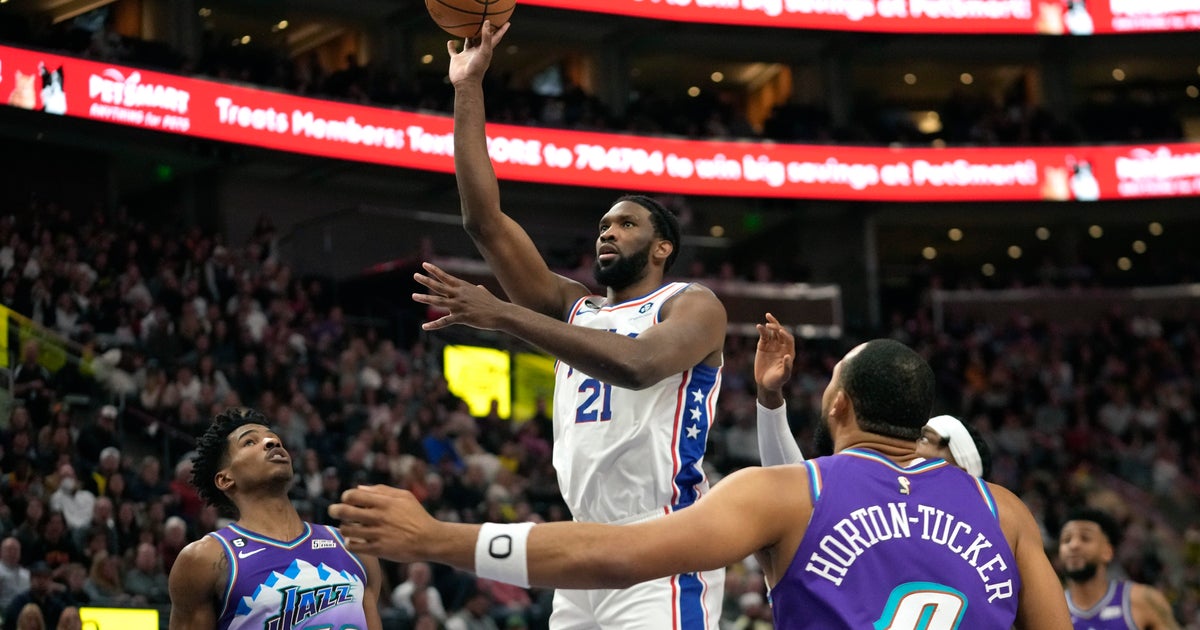 Embiid's jumper gives Sixers 118-117 win over Jazz - CBS Philadelphia