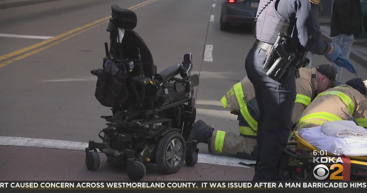 Man in wheelchair hit by driver of car in Downtown Pittsburgh - CBS ...