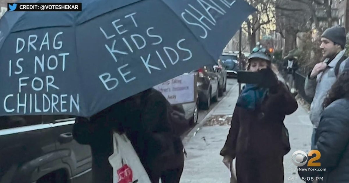 Protest against Drag Story Hour held outside City Councilmember's home ...