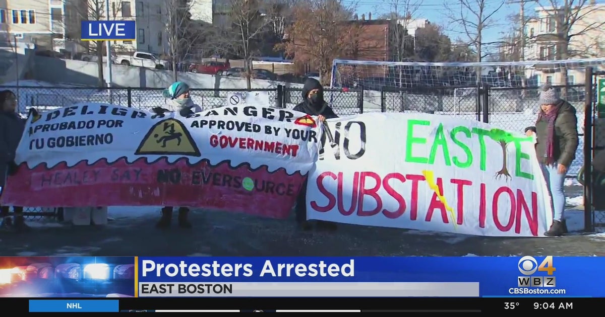 Protesters arrested at Eversource electrical substation construction ...