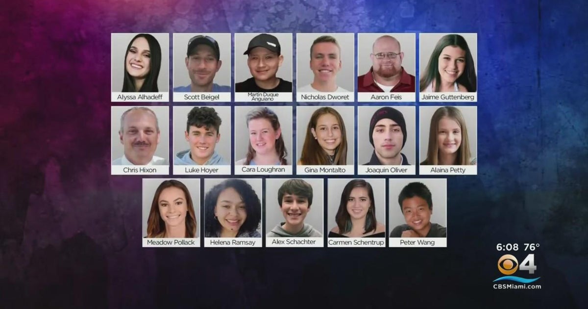 Public memorial announced to honor victims of Parkland massacre - CBS Miami