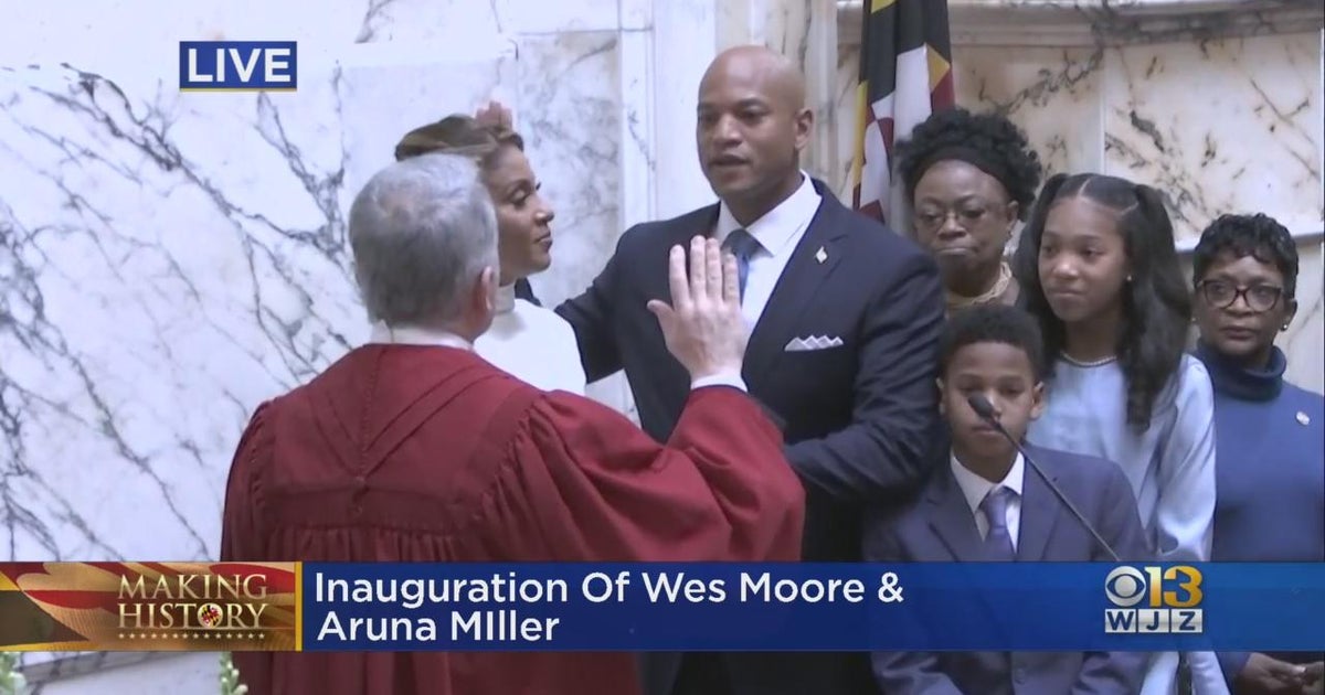 Wes Moore, Aruna Miller sworn in at historic inauguration - CBS Baltimore Wes Moore, Aruna Miller sworn in at historic inauguration - CBS Baltimore