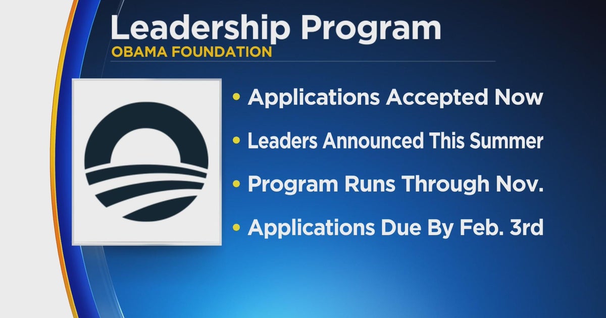 Obama Foundation applications for leadership program - CBS Chicago