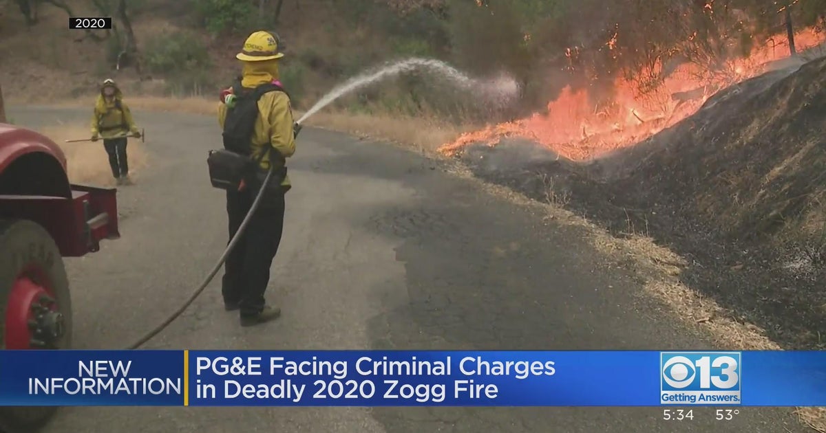 PG&E facing criminal charges in deadly 2020 Zogg Fire - CBS Sacramento