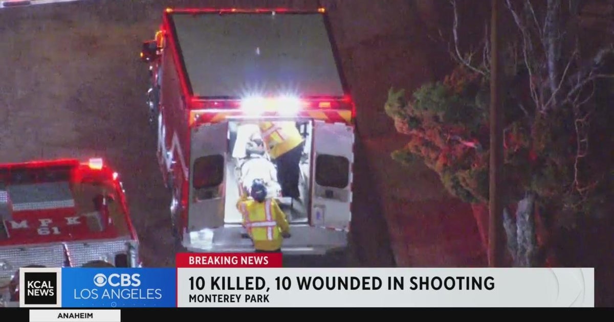 Suspect at large following mass shooting in Monterey Park - CBS Los Angeles