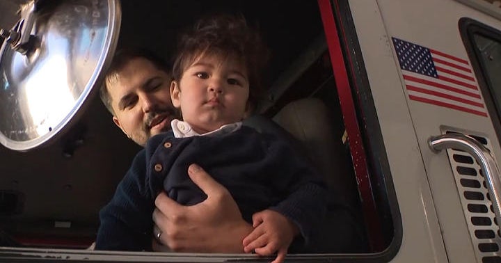 'Super thankful'; Family visits with firefighters who saved infant from ...