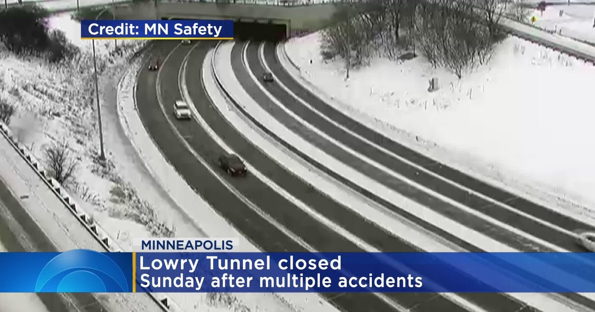 Multiple crashes force closure of Lowry Tunnel - CBS Minnesota