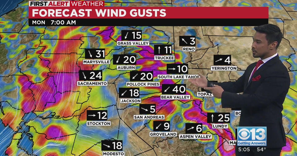 Wind Advisory in effect into Monday for Central Valley - CBS Sacramento
