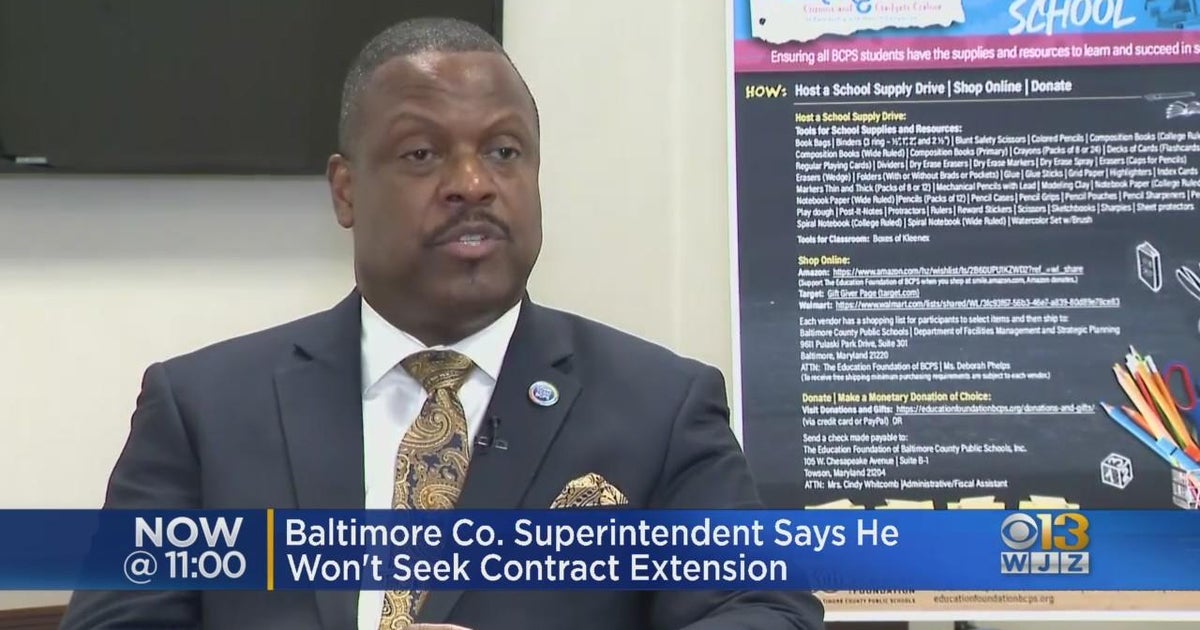 Baltimore County Public Schools Superintendent Darryl Williams will not ...
