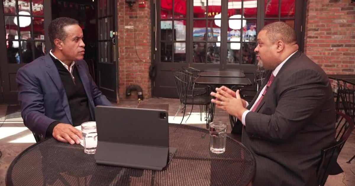 Manhattan District Attorney Alvin Bragg speaks with CBS2's Maurice ...