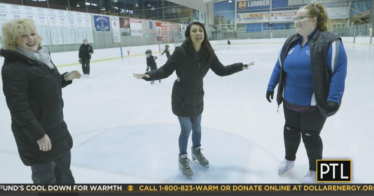 Daisy gets a figure skating lesson - CBS Pittsburgh