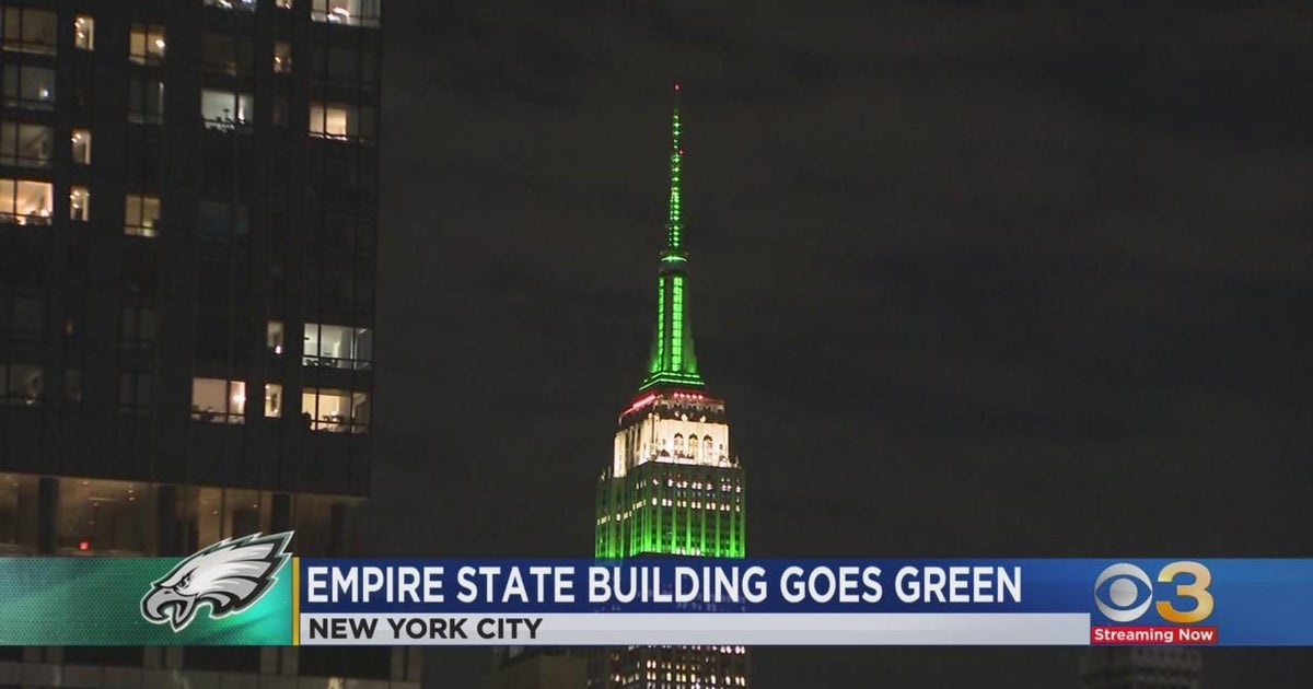 Empire State Building goes green - CBS Philadelphia