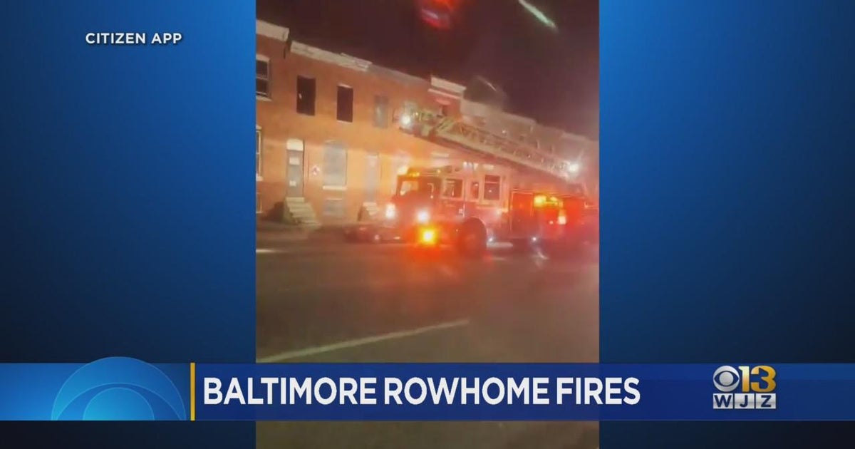 Firefighters battle four fires in Baltimore City - CBS Baltimore