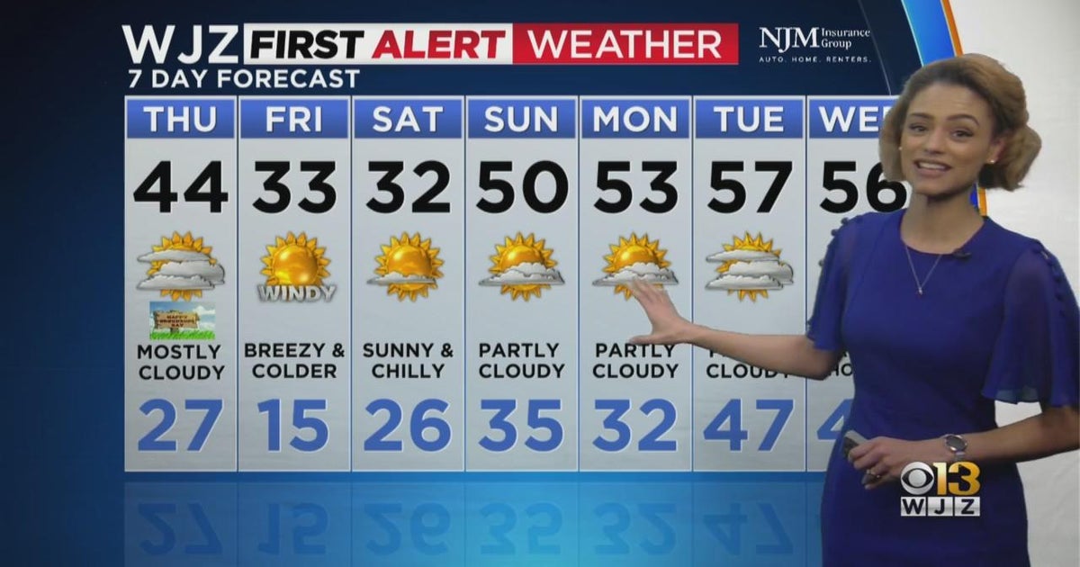 Abigail Degler has your Wednesday evening forecast - CBS Baltimore
