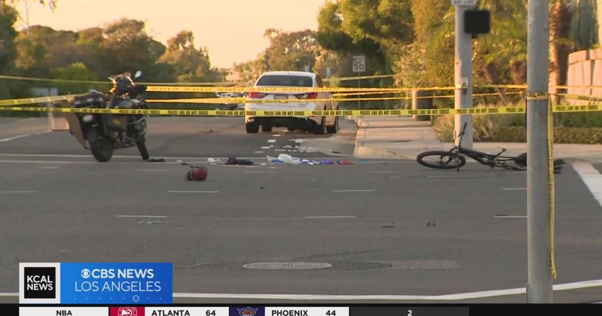 Cyclist dies after being hit by car, stabbed on PCH in Dana Point - CBS Los Angeles