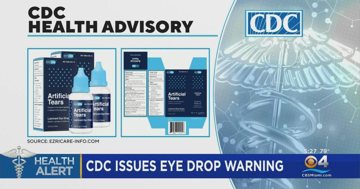 CDC issues eye drop warning - CBS Miami