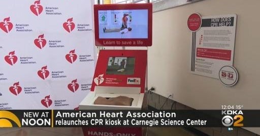 American Heart Association relaunches CPR kiosk at Carnegie Science ...