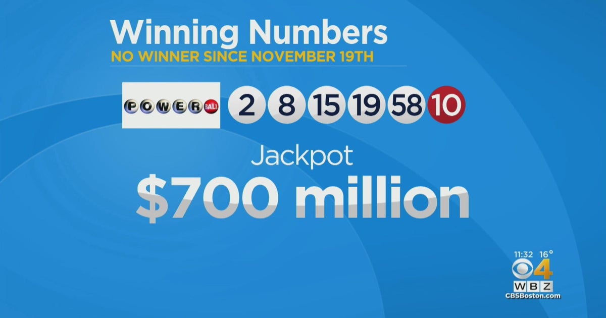Winning Numbers Drawn For 700 Million Powerball Jackpot Cbs Boston