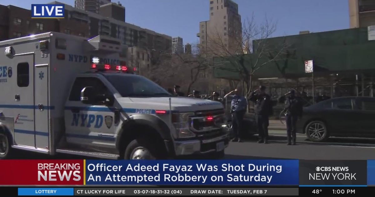 Watch: Dignified transfer of NYPD Officer Adeed Fayaz - CBS New York