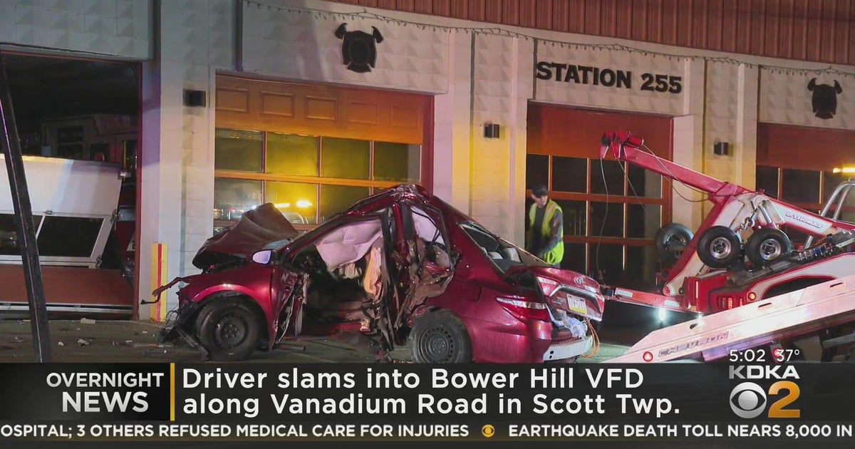 Driver slams into Bower Hill VFD along Vanadium Road in Scott Twp ...