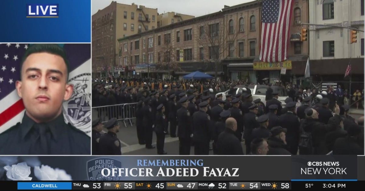 Funeral service for NYPD Officer Adeed Fayaz: Part 2 - CBS New York