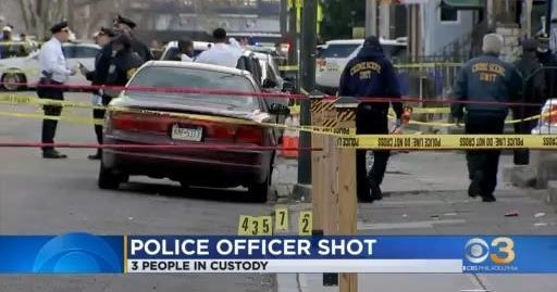Philadelphia police officer stable after shooting in West Philly - CBS ...
