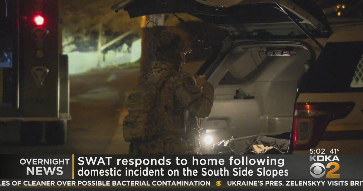 SWAT responds to domestic incident in South Side Slopes - CBS Pittsburgh