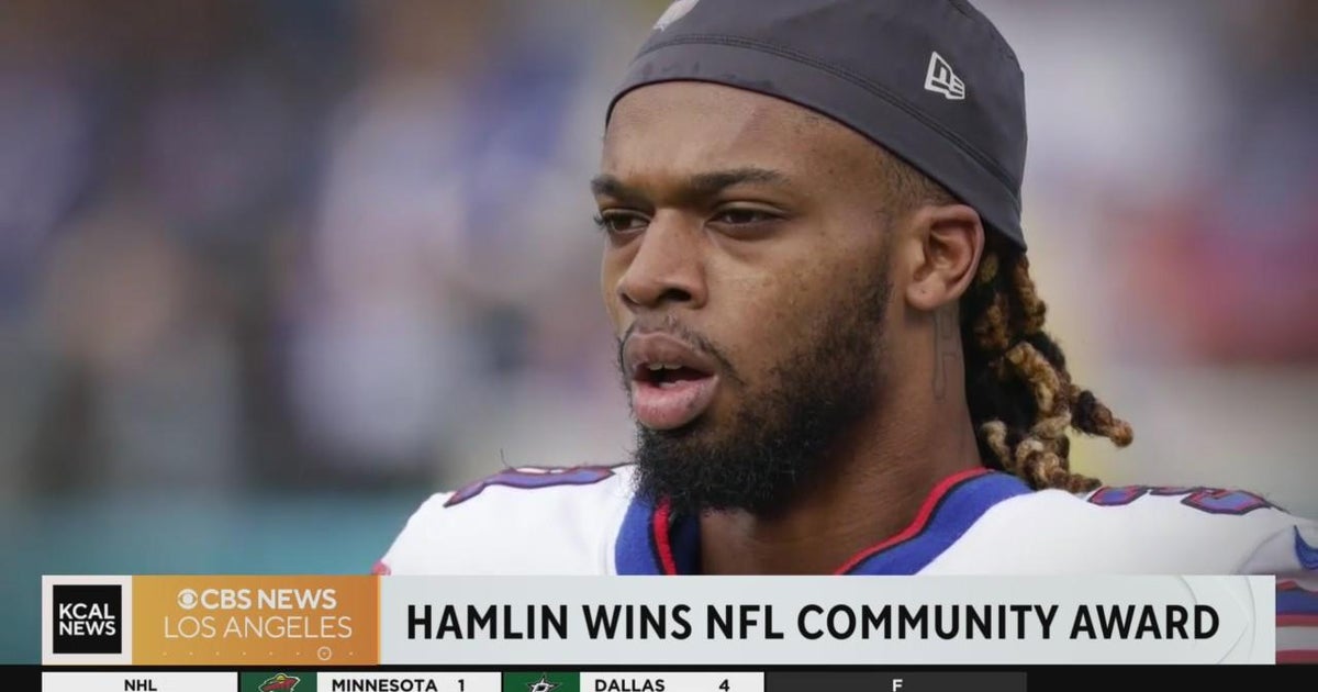 Damar Hamlin wins the 2023 NFLPA Alan Page Community Award - CBS Los ...