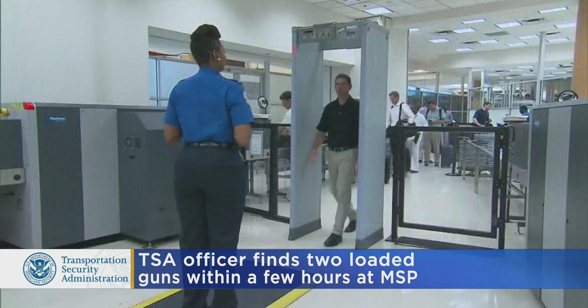 TSA confiscates 2 loaded guns at MSP Airport within hours - CBS Minnesota