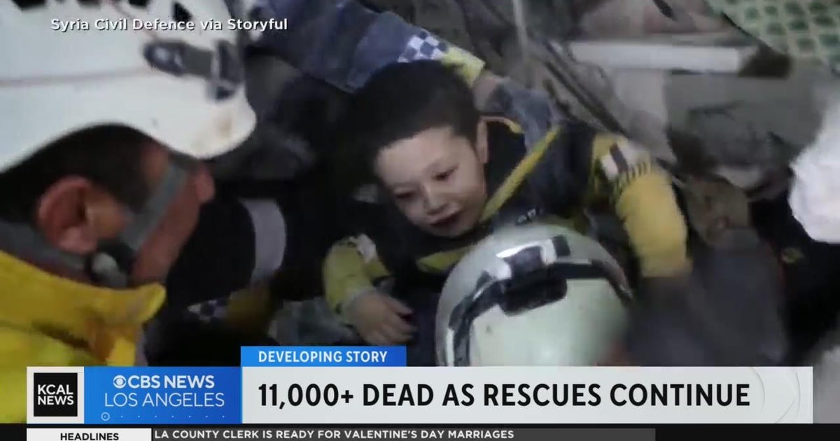 Child pulled from collapsed building after Turkey earthquake - CBS Los ...
