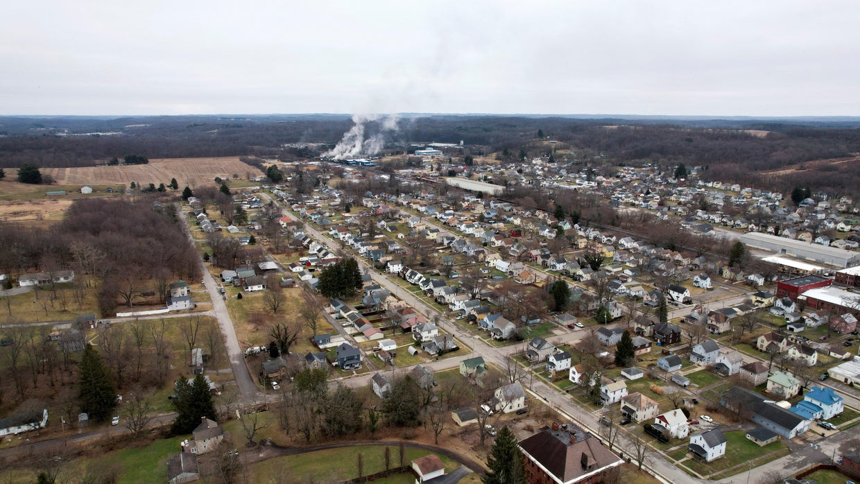 Cautious residents return home after toxic chemical train derailment ...