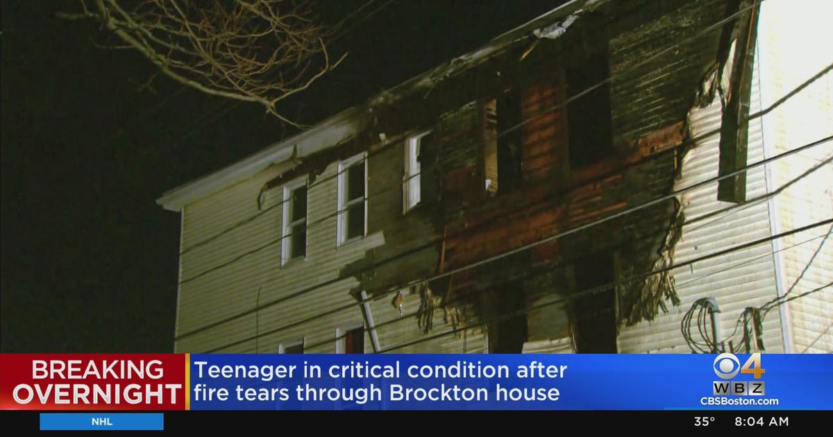 Teenager in critical condition after fire tears through Brockton home ...