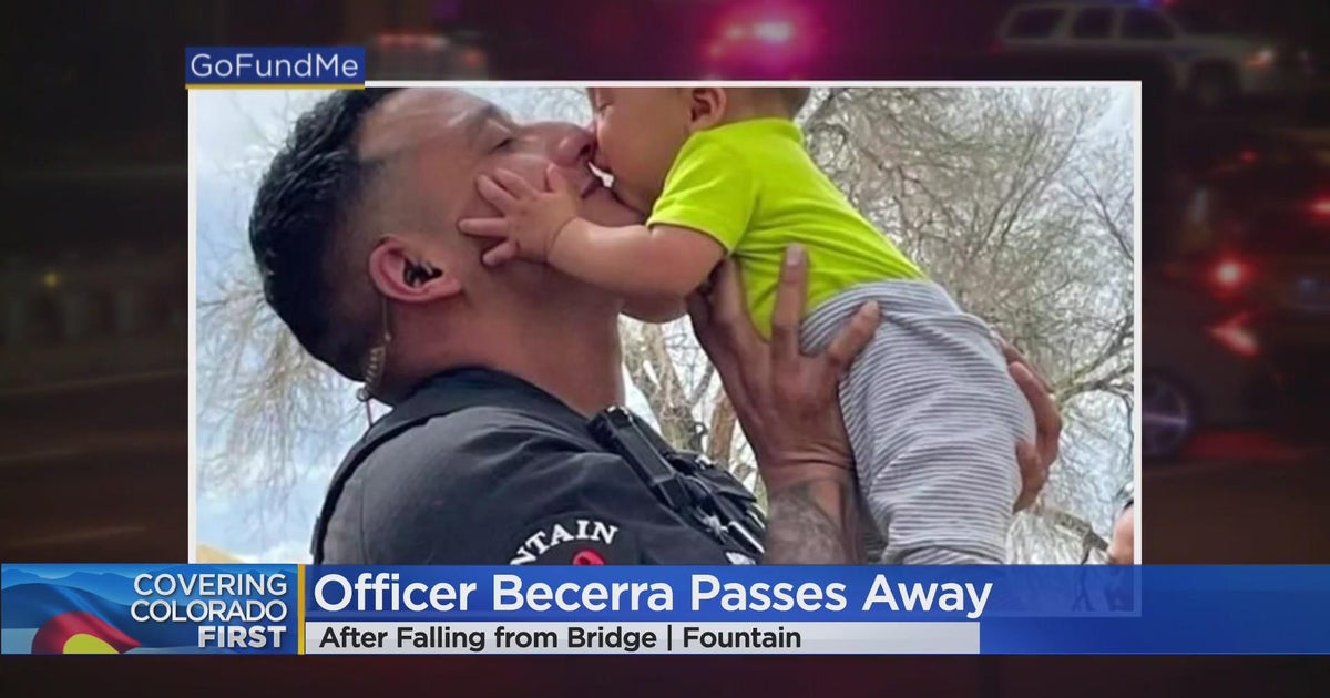 Fountain police officer dies 10 days after falling from bridge - CBS ...