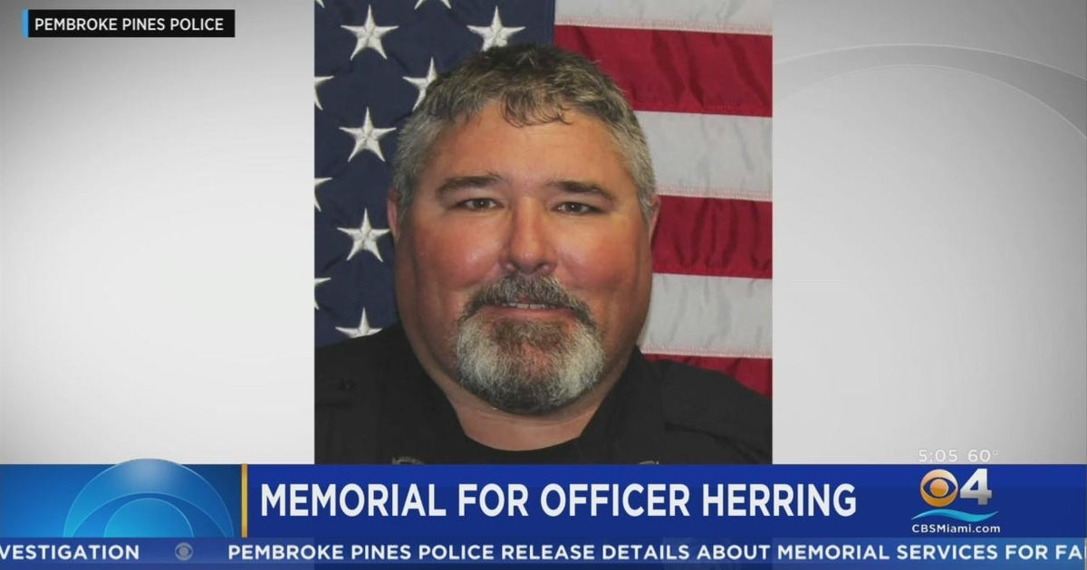 Final arrangements made for fallen Pembroke Pines police officer - CBS ...