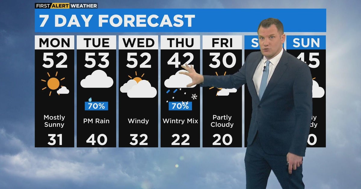 Chicago First Alert Weather: Mild Monday, rain returns Tuesday - CBS ...