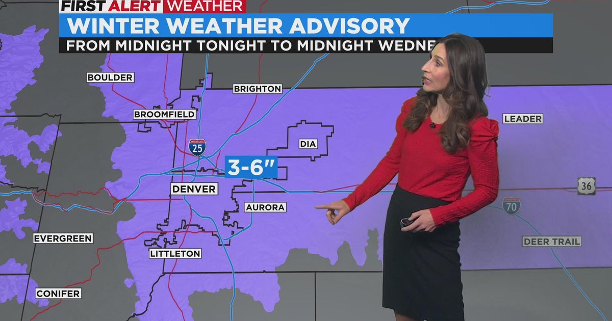 First Alert Weather: Evening snow showers - CBS Colorado