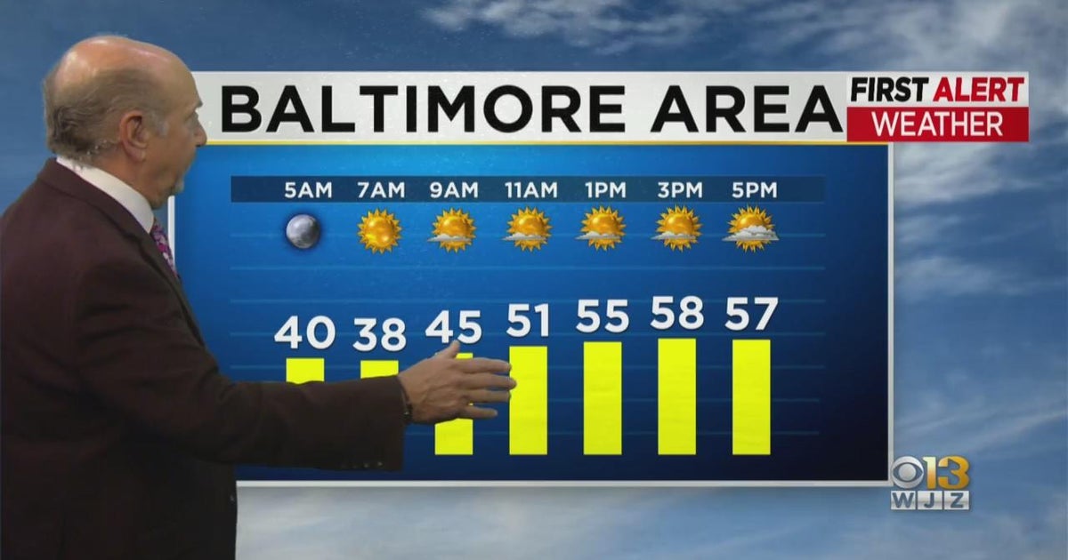 Marty Bass has your Tuesday morning weather - CBS Baltimore