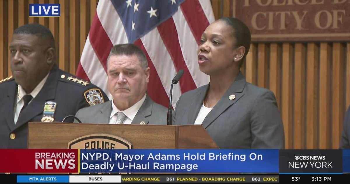 Nypd Briefing On U Haul Truck Rampage In Brooklyn Cbs New York