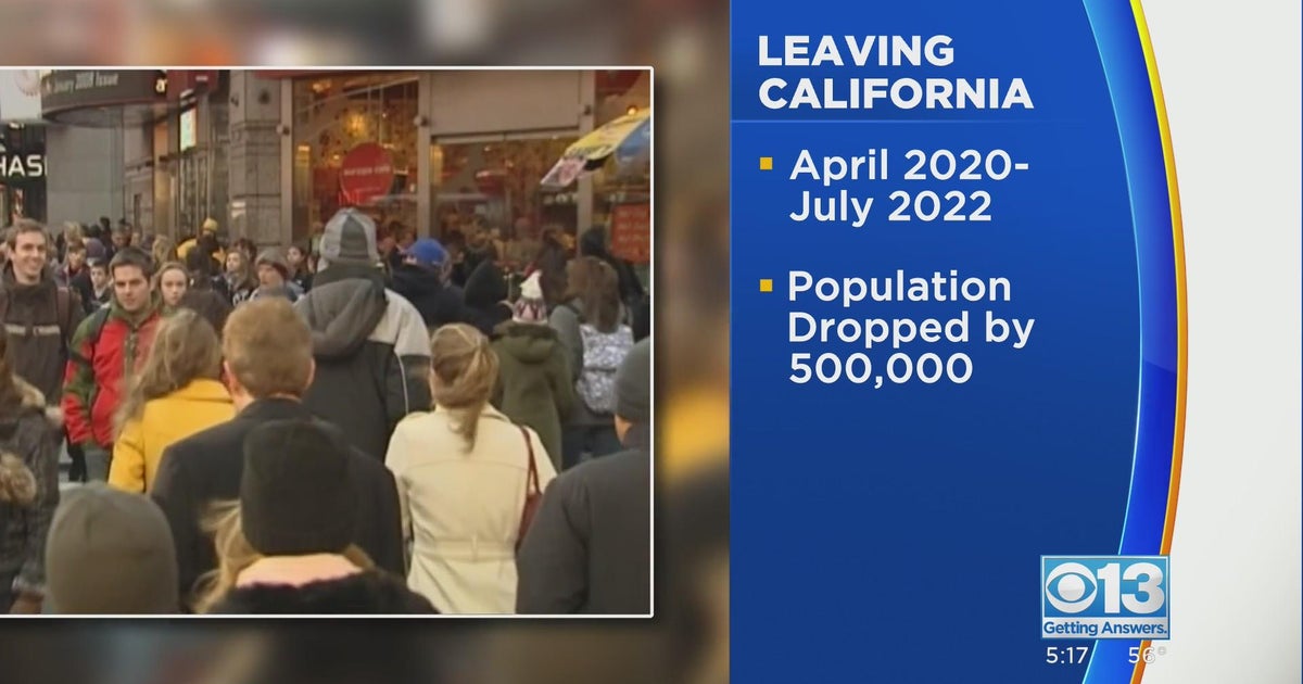 The California exodus continues as the population declines - CBS Sacramento