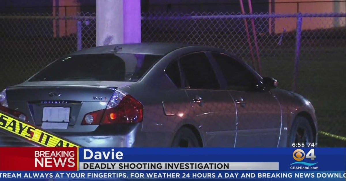 Police Investigate Deadly Shooting In Davie Cbs Miami