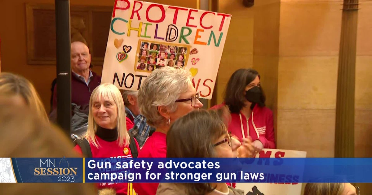 Gun safety advocates campaign for stronger gun laws - CBS Minnesota