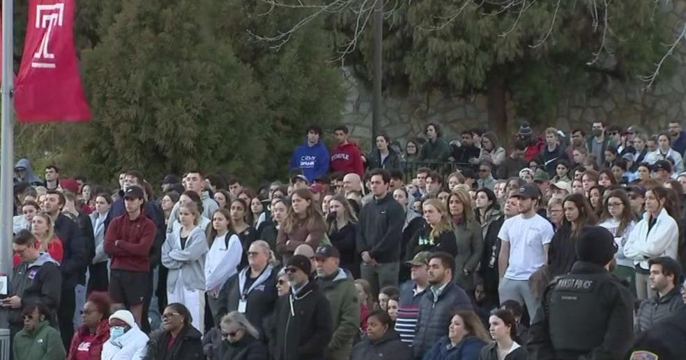 Vigil held at Temple University for fallen police officer Christopher ...