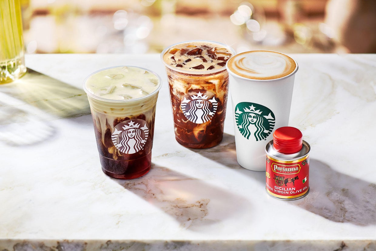 Olive oil coffee: Is Starbucks' new Oleato drink healthy? - CBS News