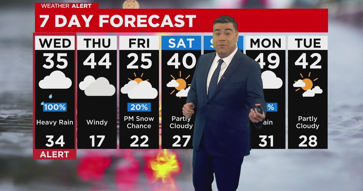 Weather Alert: Ice Storm Warning in effect until Thursday - CBS Chicago