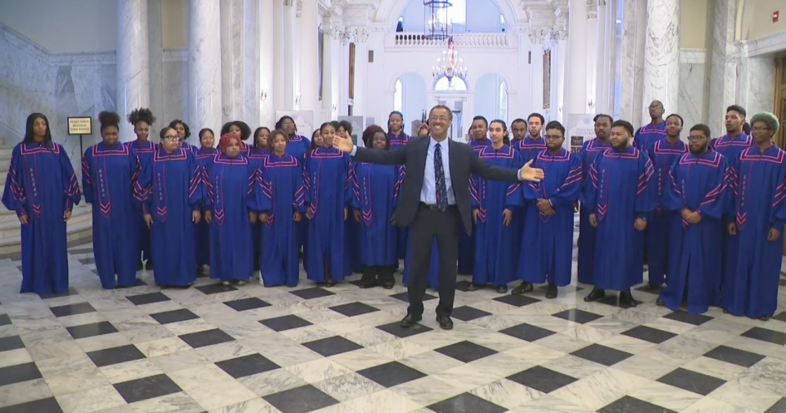Morgan State University choir sings spiritual songs to Maryland General ...