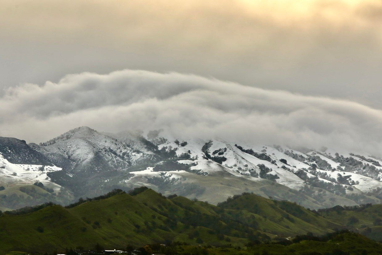 Photos: Rare winter storm delivers snow across the Bay Area