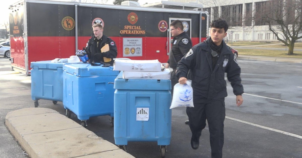 First responders hand out dry ice as thousands still left in dark in ...