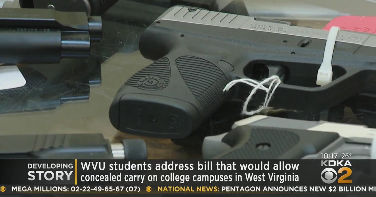 Students address bill that would allow concealed carry on college campuses across W.Va. - CBS ...